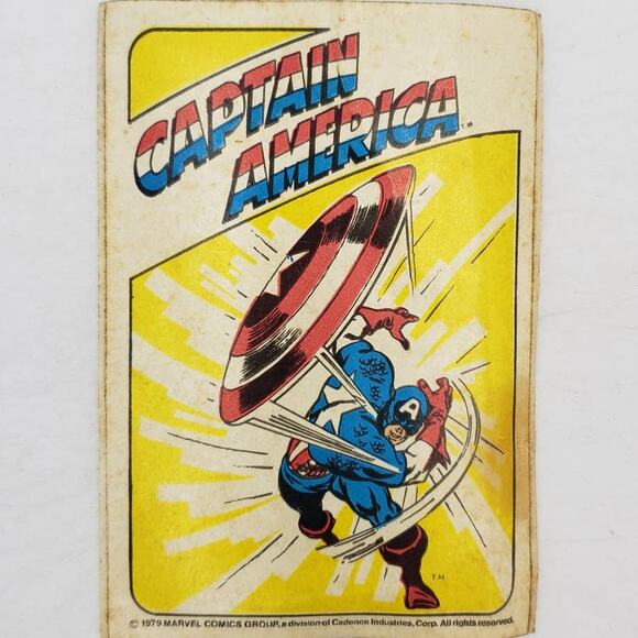 Marvel Comics | Other | Vintage Captain America 979 Marvel Sticker ...
